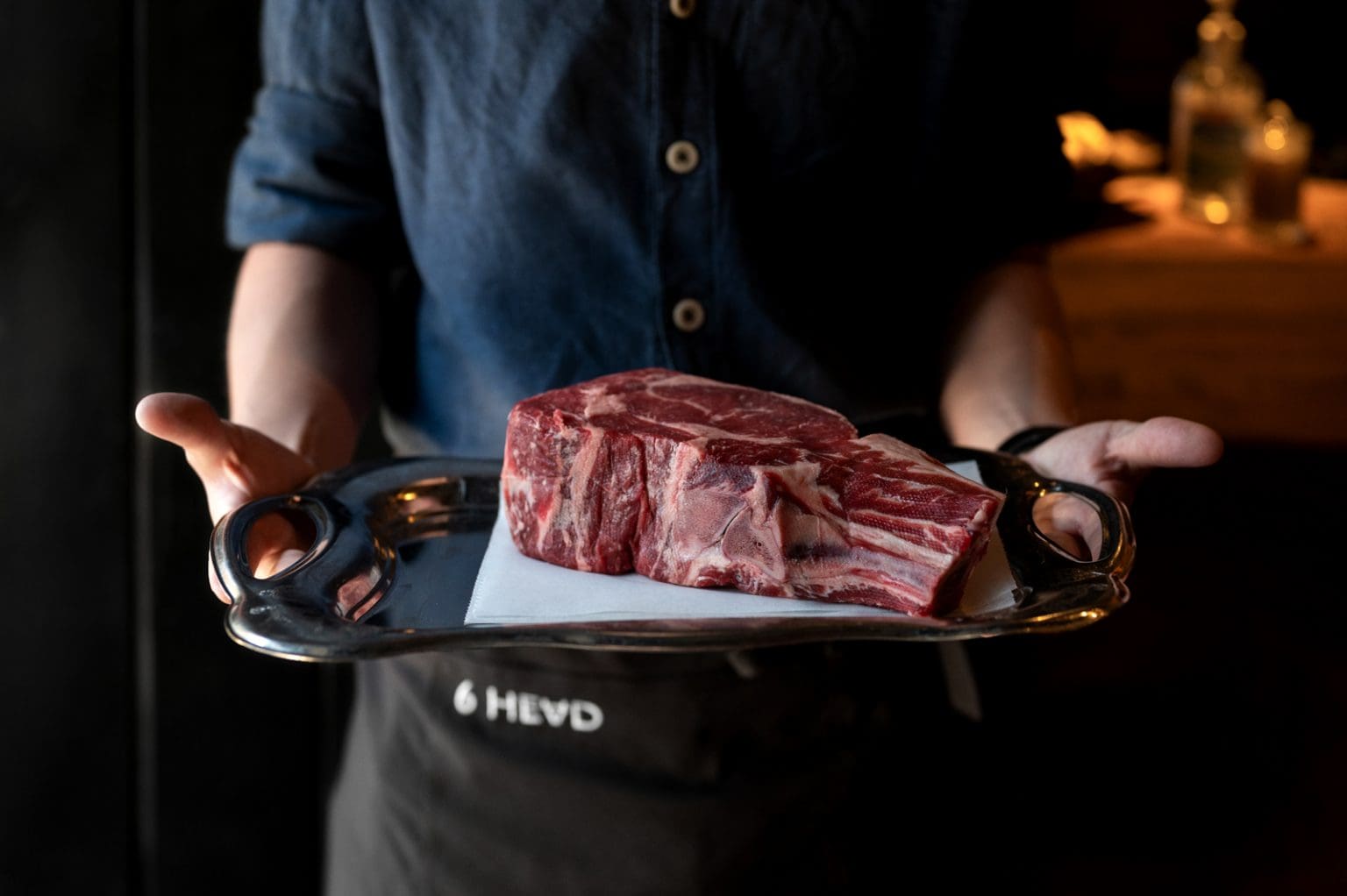 beef marbling at 6HEAD